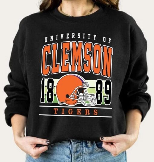 Vintage Clemson Sweatshirts University Tigers Clemson 1899 Sweatshirt ...