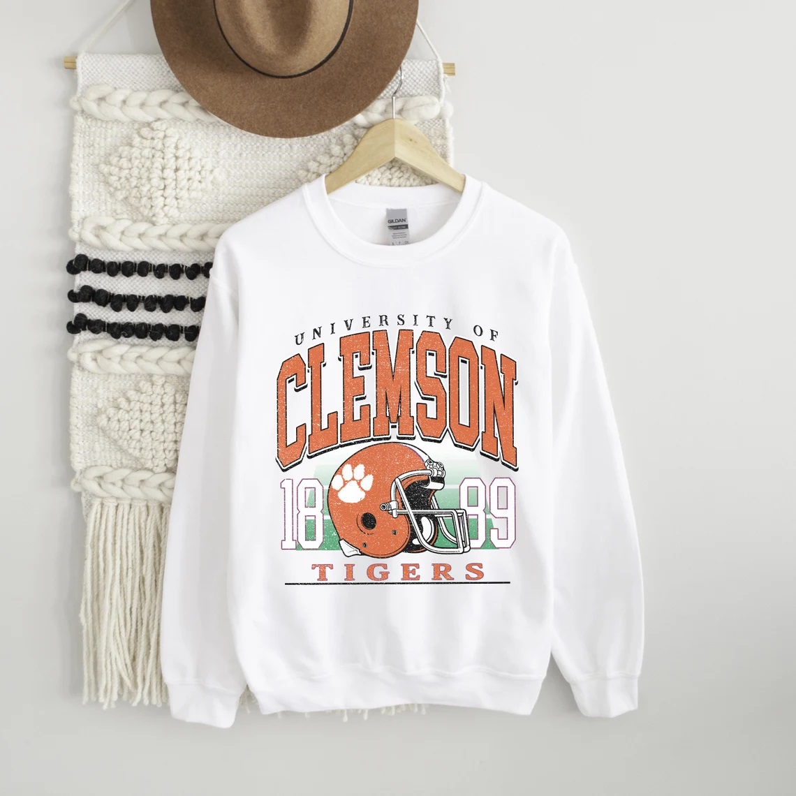 Vintage 1899 University Clemson Tigers Sweatshirt Gift for Clemson Fan ...