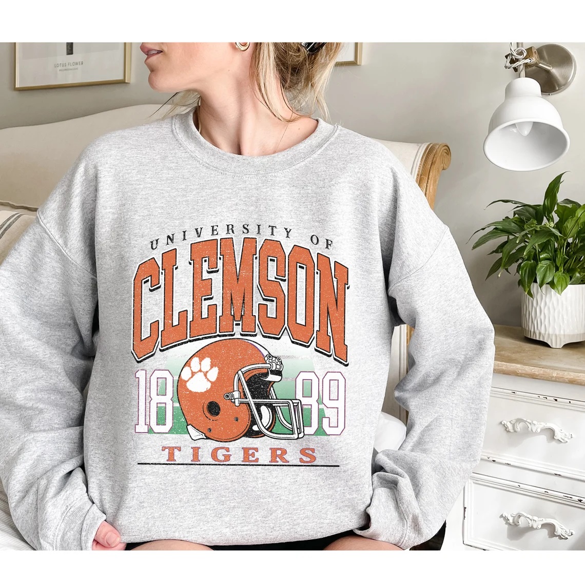 Vintage 1899 University Clemson Tigers Sweatshirt Gift for Clemson Fan ...
