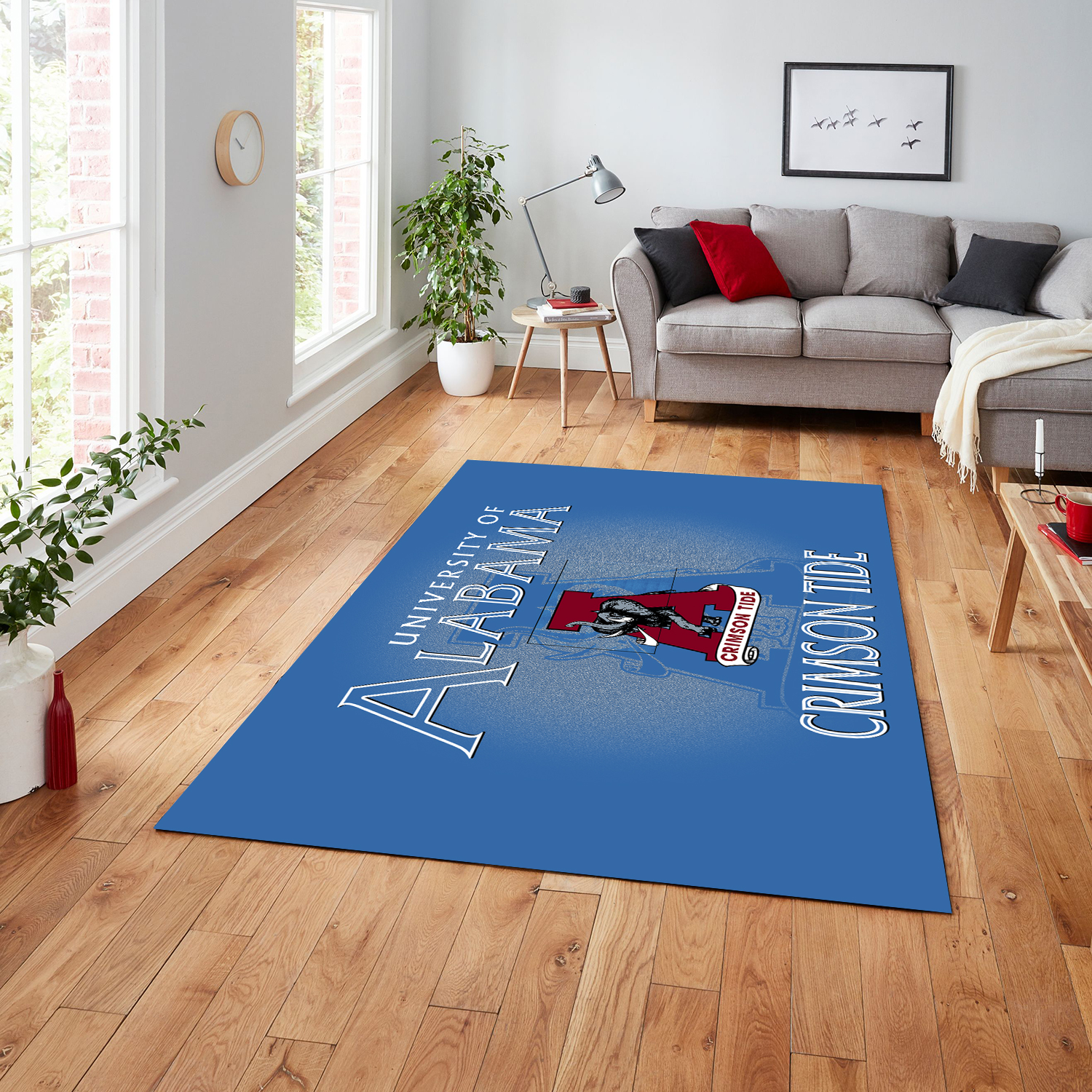 University Of Alabama Crimson Tide Area Rug For Living Room, Bedroom ...