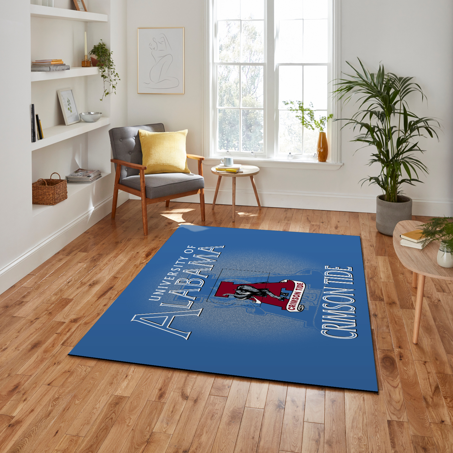 University Of Alabama Crimson Tide Area Rug For Living Room, Bedroom ...