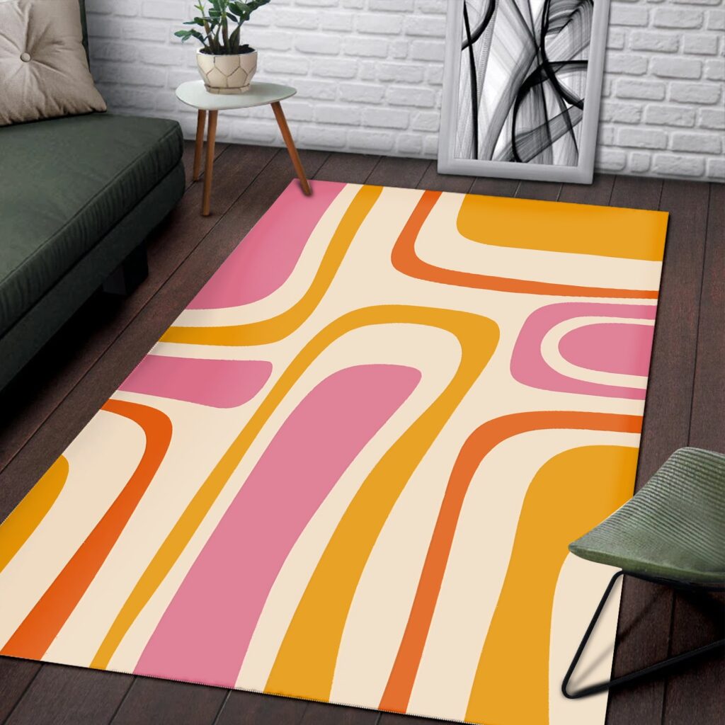 Palm Springs Retro Mid Century Modern Abstract Pattern In Thulian And ...