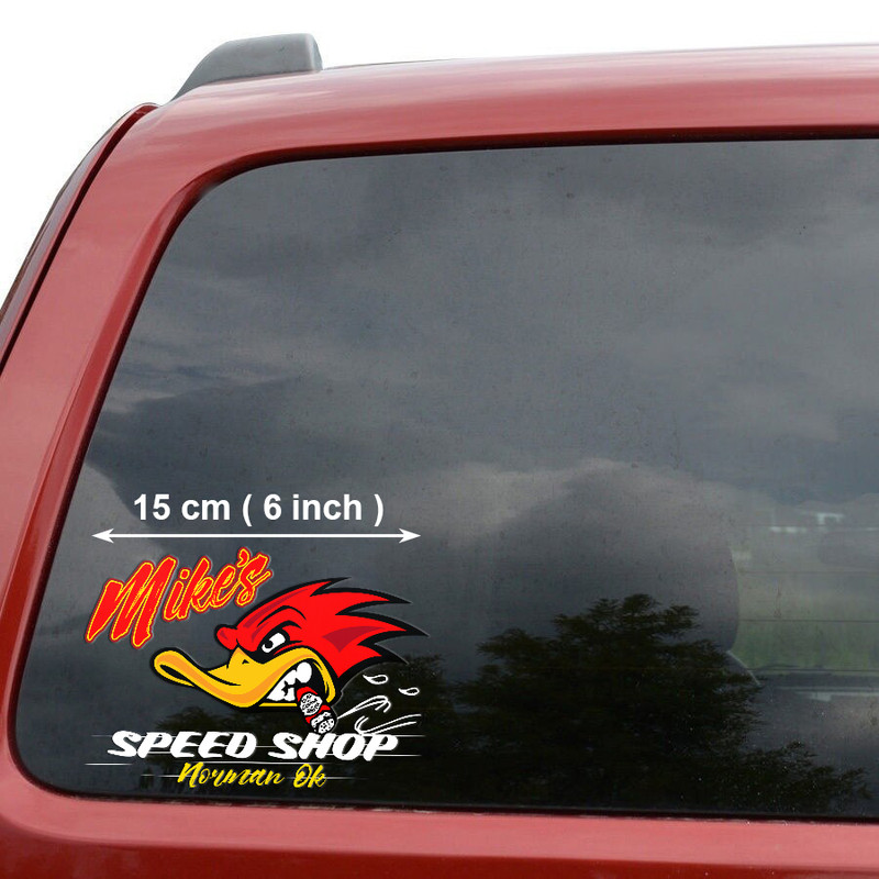 Mr Horsepower Hot Rod Duck Sticker Personalized Speed Shop Rat Rod Door ...