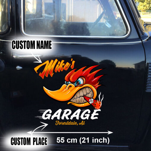 Kustom Kultrure Old School Mr Horsepower Hot Rod Woodpecker Decals ...