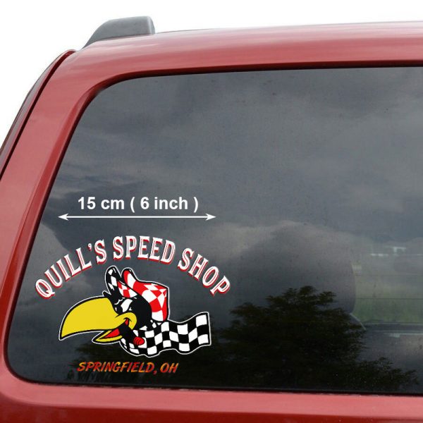 2 Pcs Personalized Hot Rod Garage Speed Shop Racing Vinyl Stickers ...