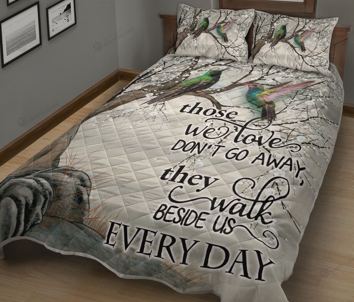 Those We Love Don't Go Away They Wail Beside Us Every Day Hummingbird ...