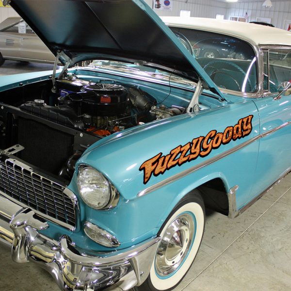 2 Pcs Personalized Hot Rod Lettering Vinyl Sticker - Bluefink