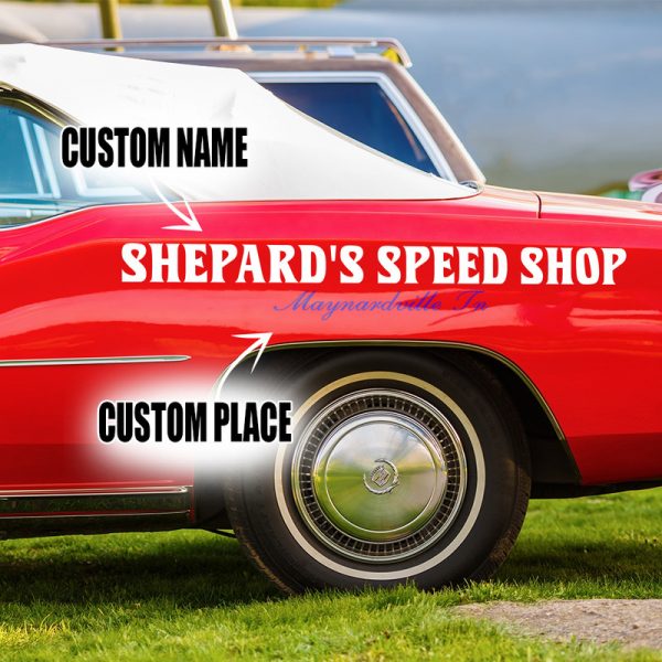 2 Pcs Personalized Hot Rod Lettering Crowl Hood Decor Vinyl Sticker ...