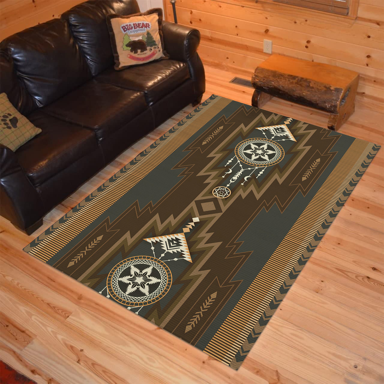 Personalized Native Southwest Aztec Navajo Area Rugs - Bluefink