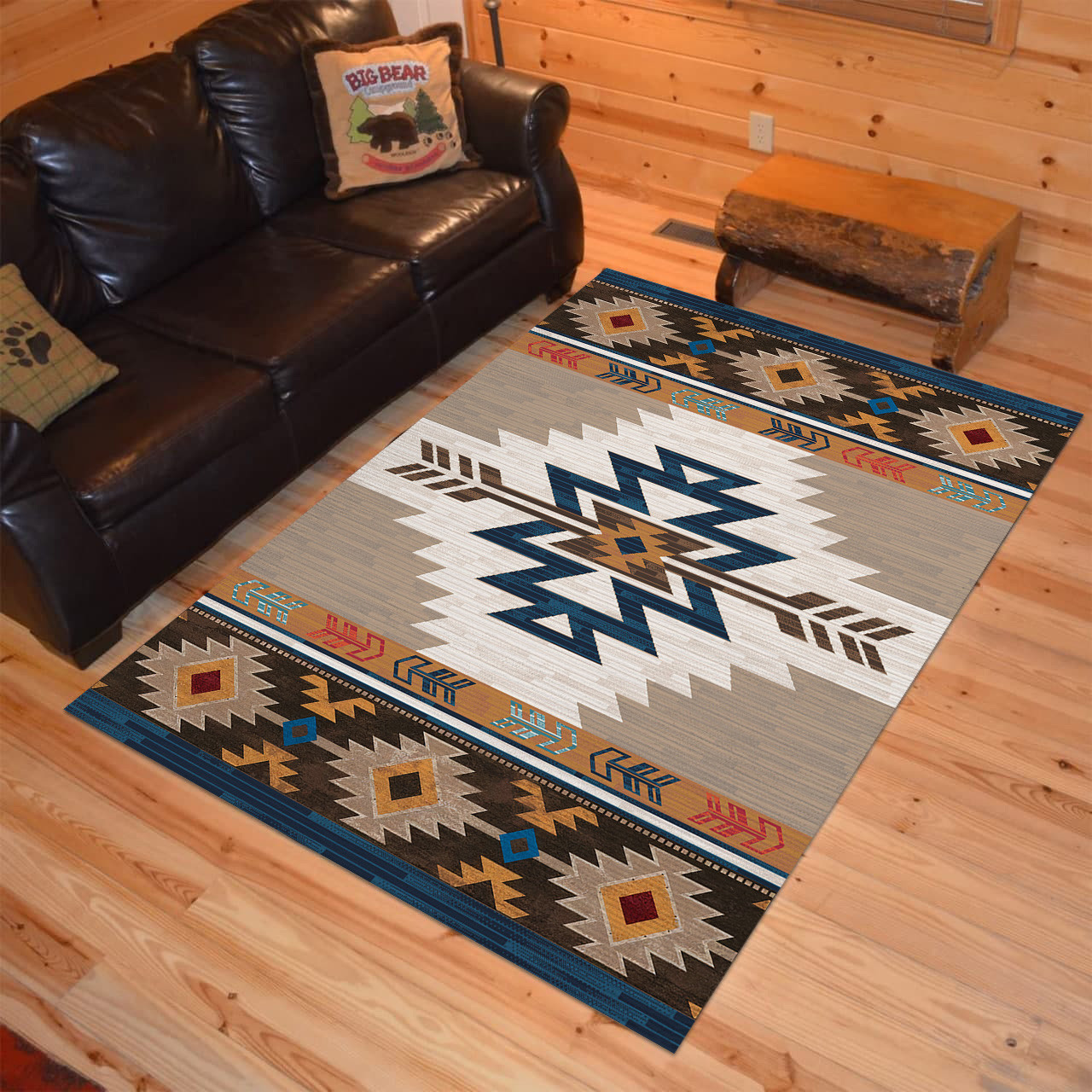 Personalized Southwestern Native American Area Rugs - Bluefink