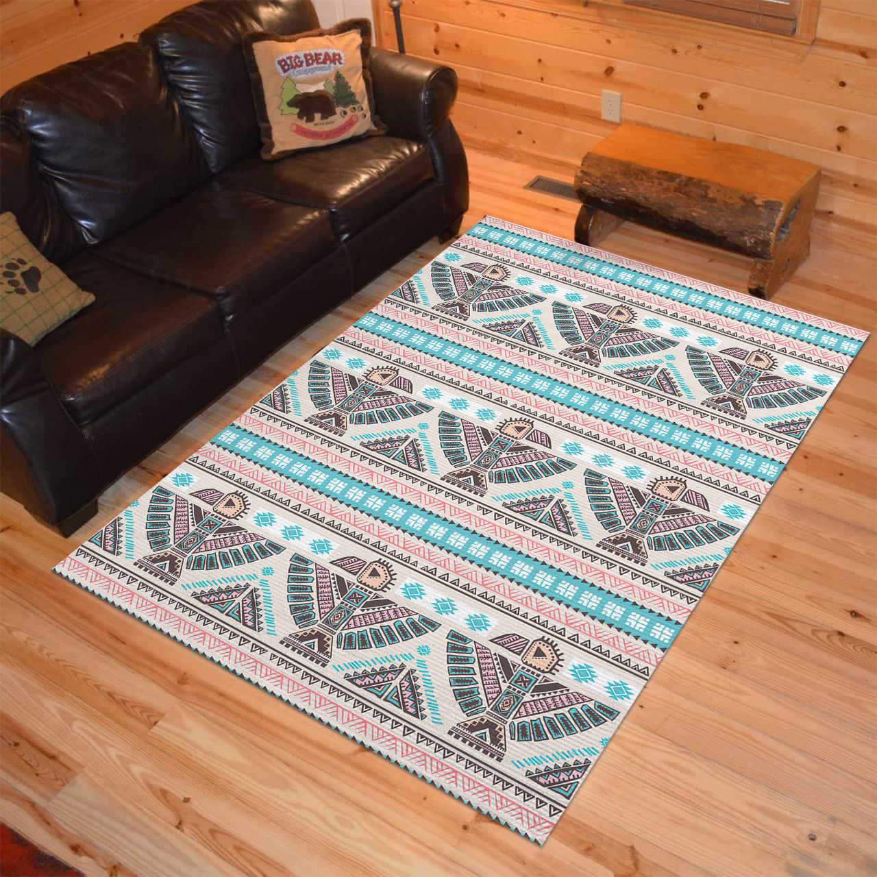 Personalized Seamless Pattern Thunderbirds Area Rugs - Bluefink