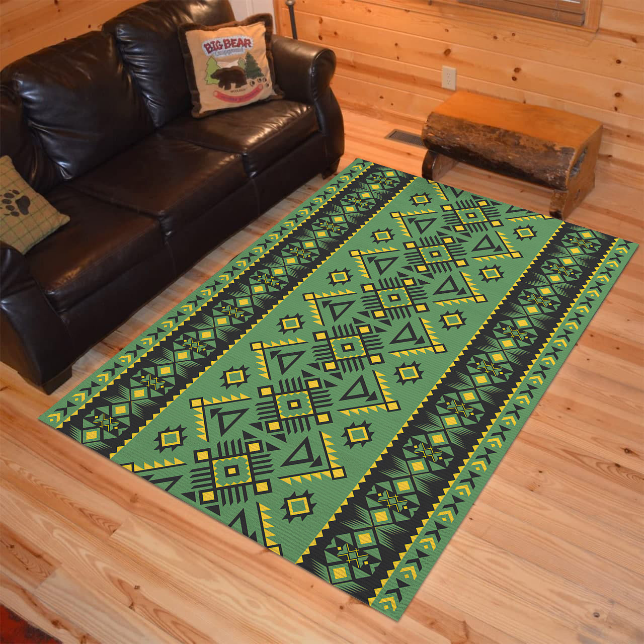 Personalized Aztec Geometric Seamless Native American Area Rugs - Bluefink