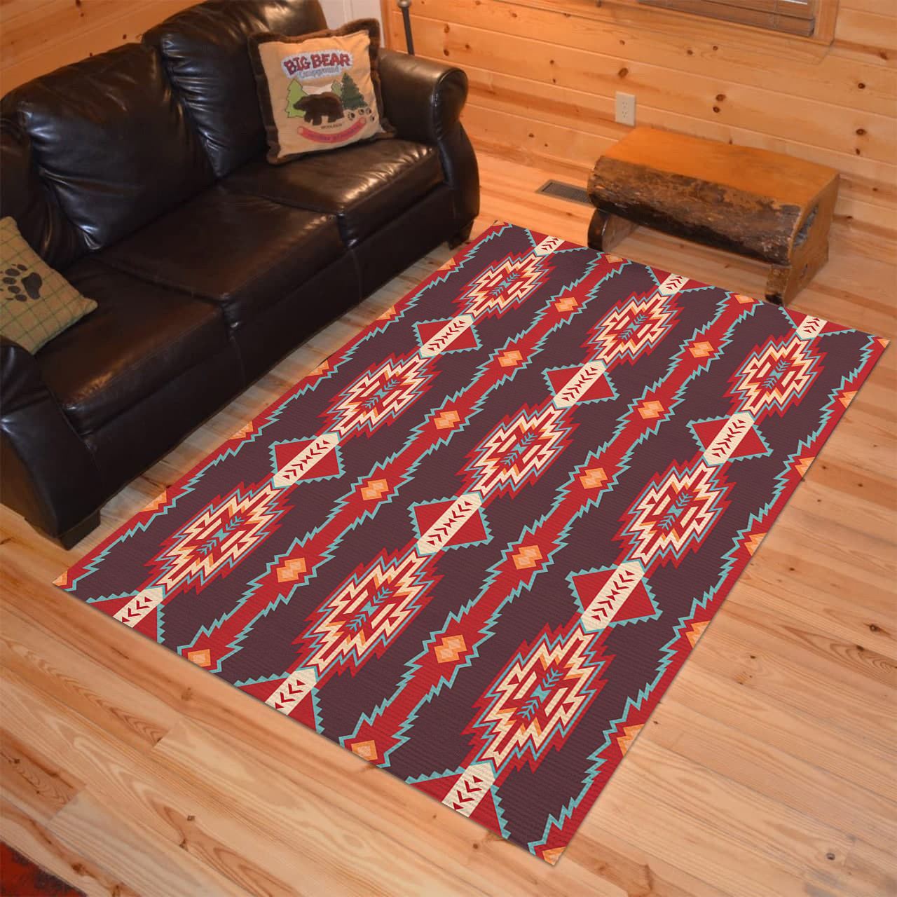 Personalized Native Southwest American Aztec Navajo Area Rugs - Bluefink