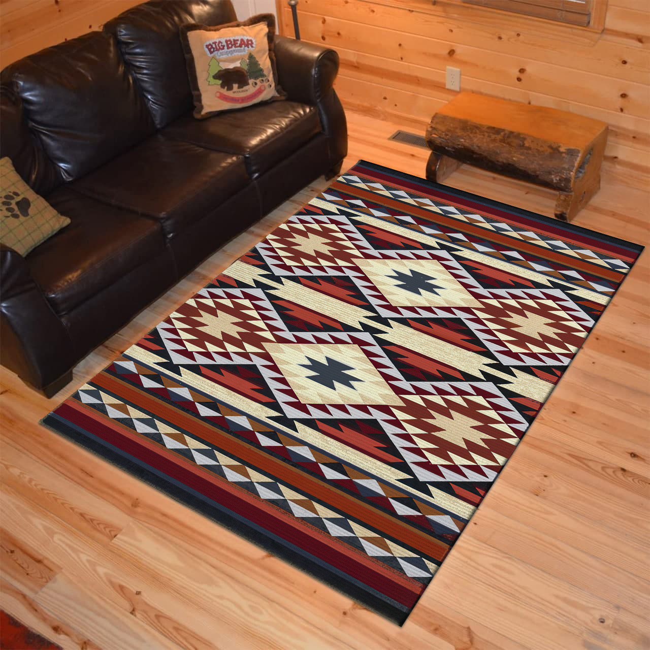 Personalized Diamond Rio Southwestern Native American Area Rugs - Bluefink