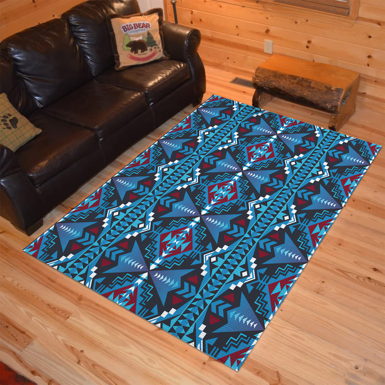 Personalized Southwest Aztec Navajo Native American Area Rugs - Bluefink