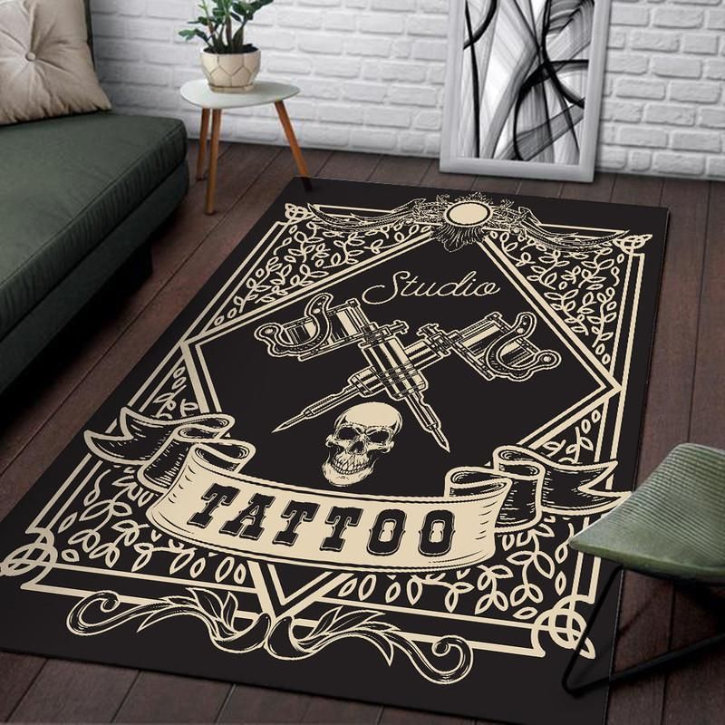 Tattoo Studio Rug Living Room Rugs Floor Decor - Bluefink