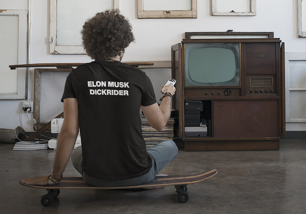 Elon Musk Dickrider Shirt - Bluefink