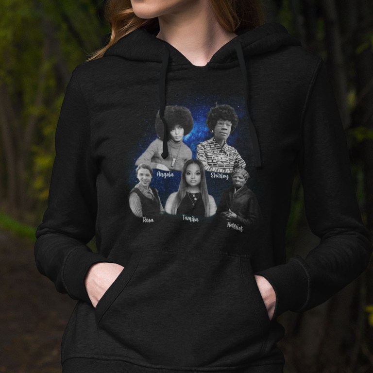 Harriet Rosa Shirley Angela Tamika Hoodie Feminism - Bluefink