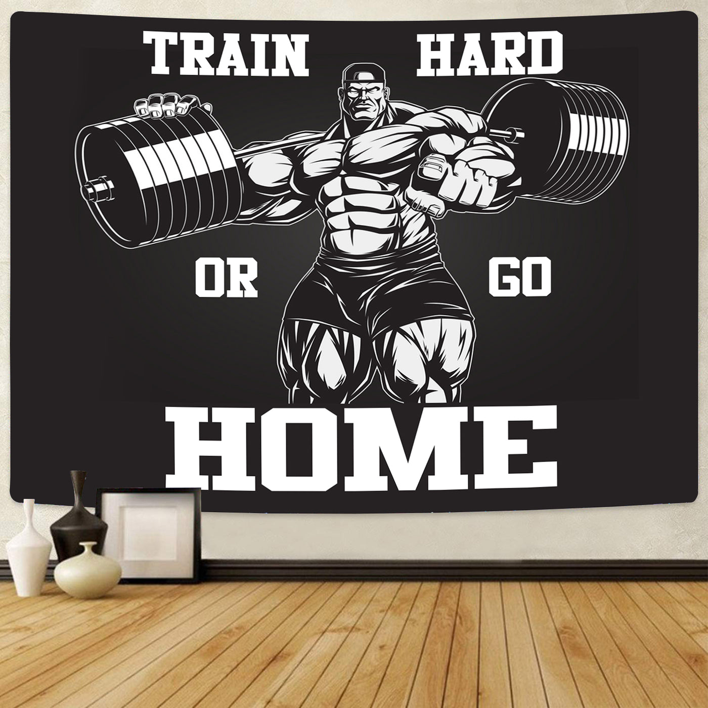 Home Gym Banner Flag Tapestry Decor Bodybuilding - Bluefink