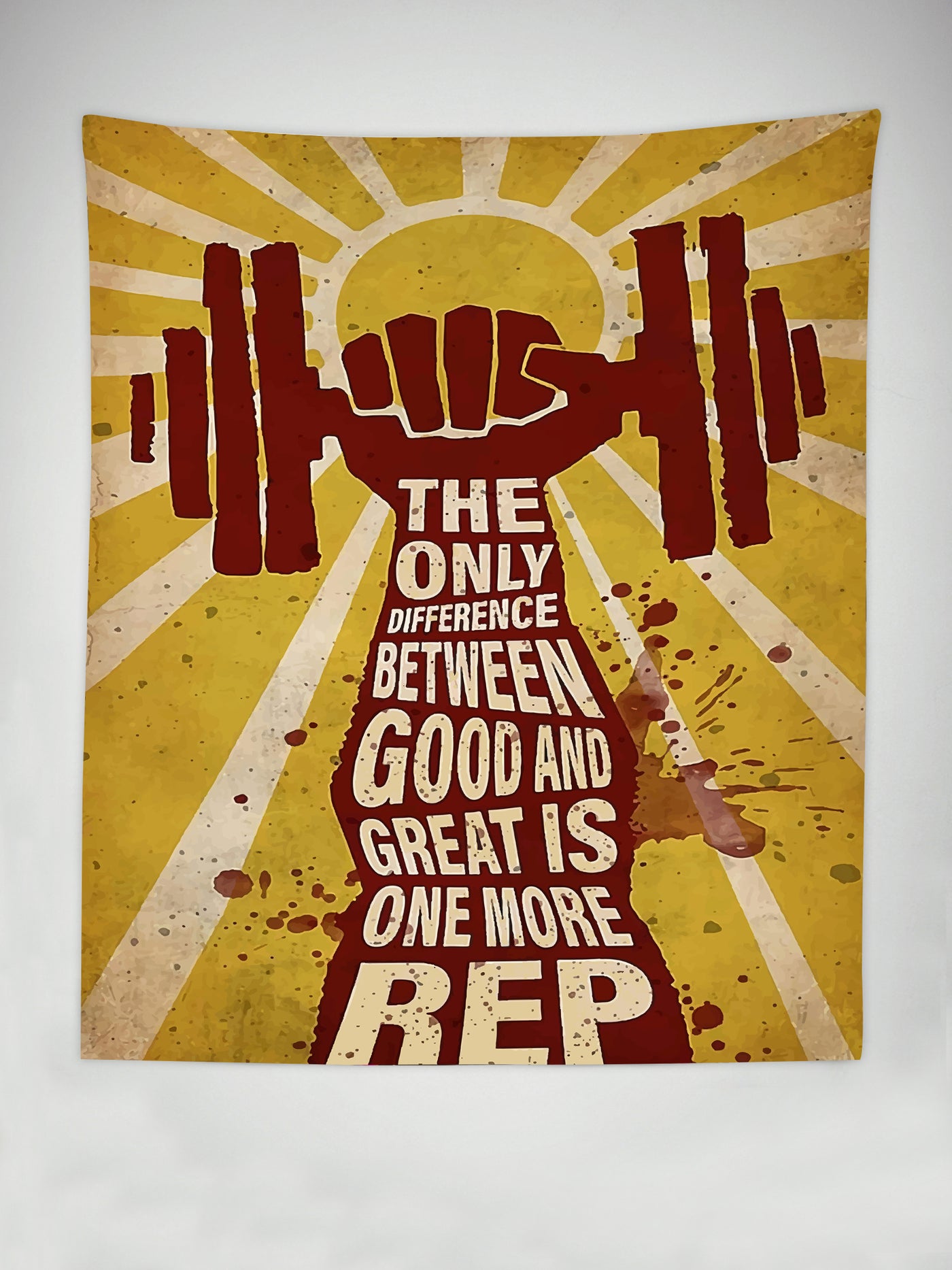 Motivational Quotes Banner Flag Tapestry For Home Gym - Bluefink