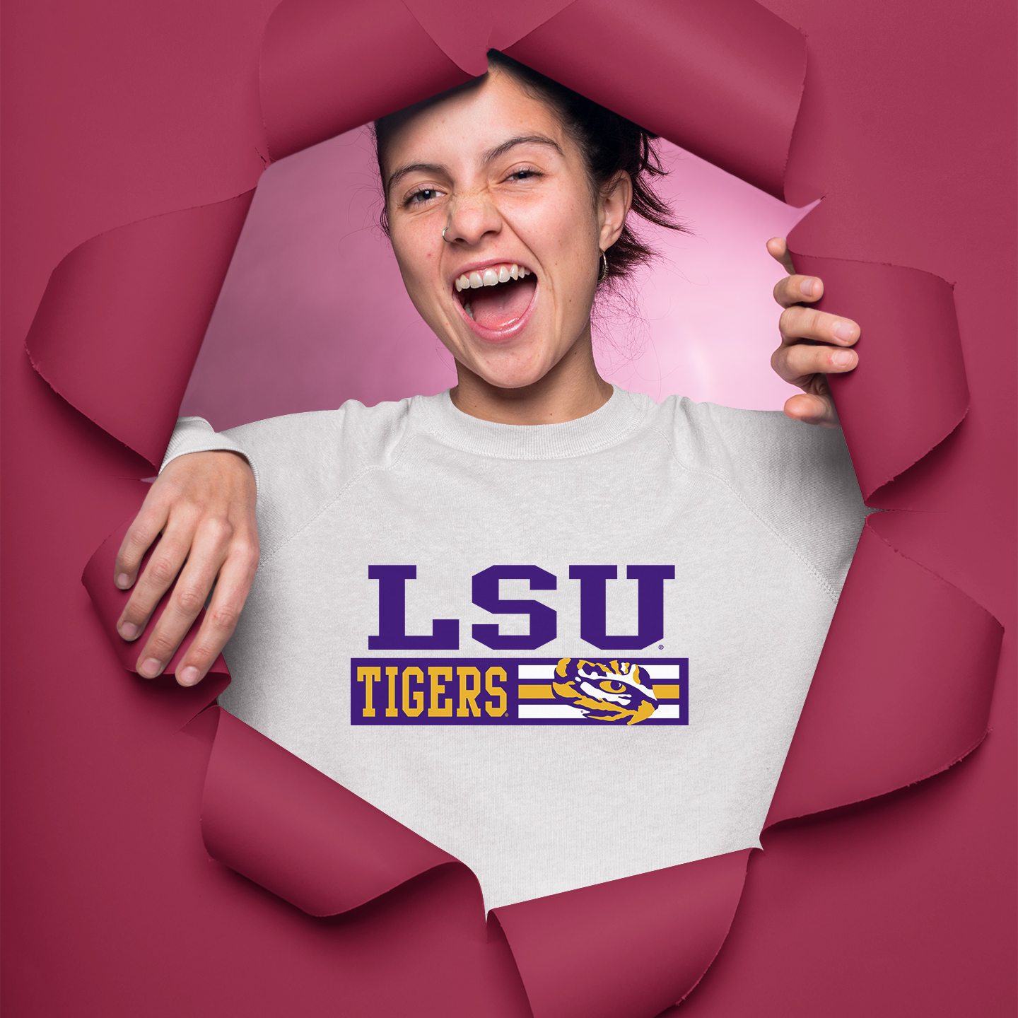 NCAA LSU Tigers T-Shirt Hoodie Sweatshirt Gifts for Fans - Bluefink