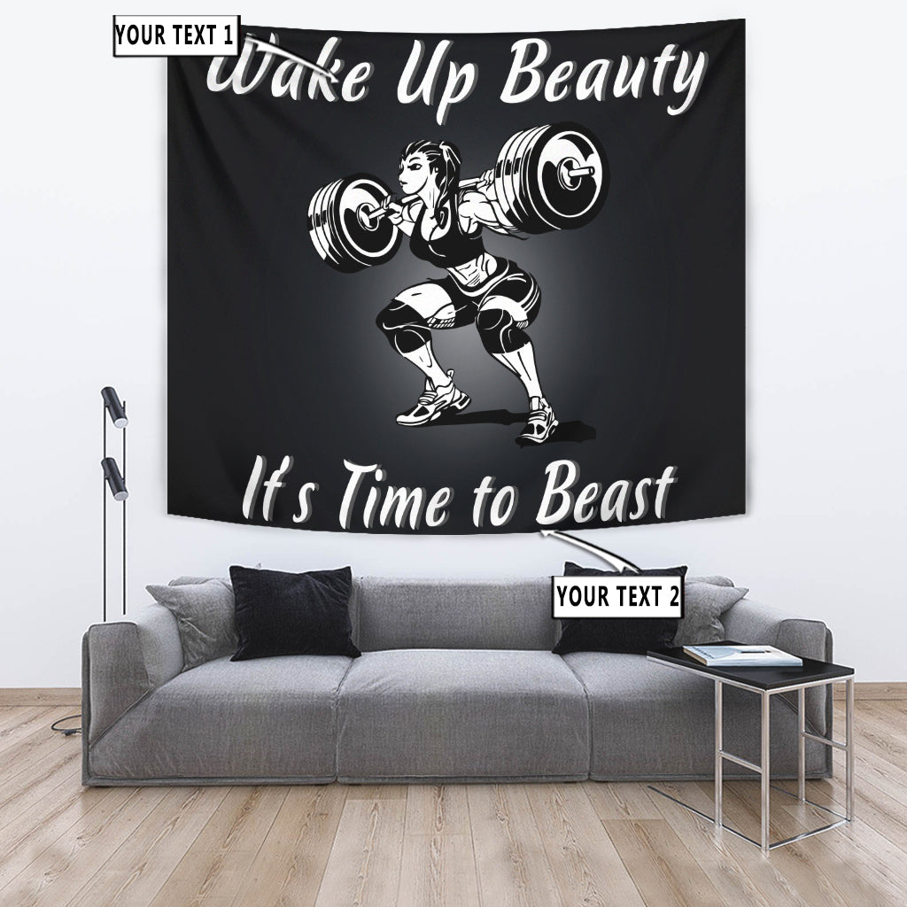 Personalized Bodybuilding Banner Flag Tapestry Home Gym Decor Muscle ...