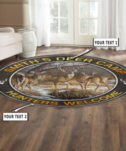 Personalized Hunting Rug Gift For Him Deer Hunting Camps - Bluefink