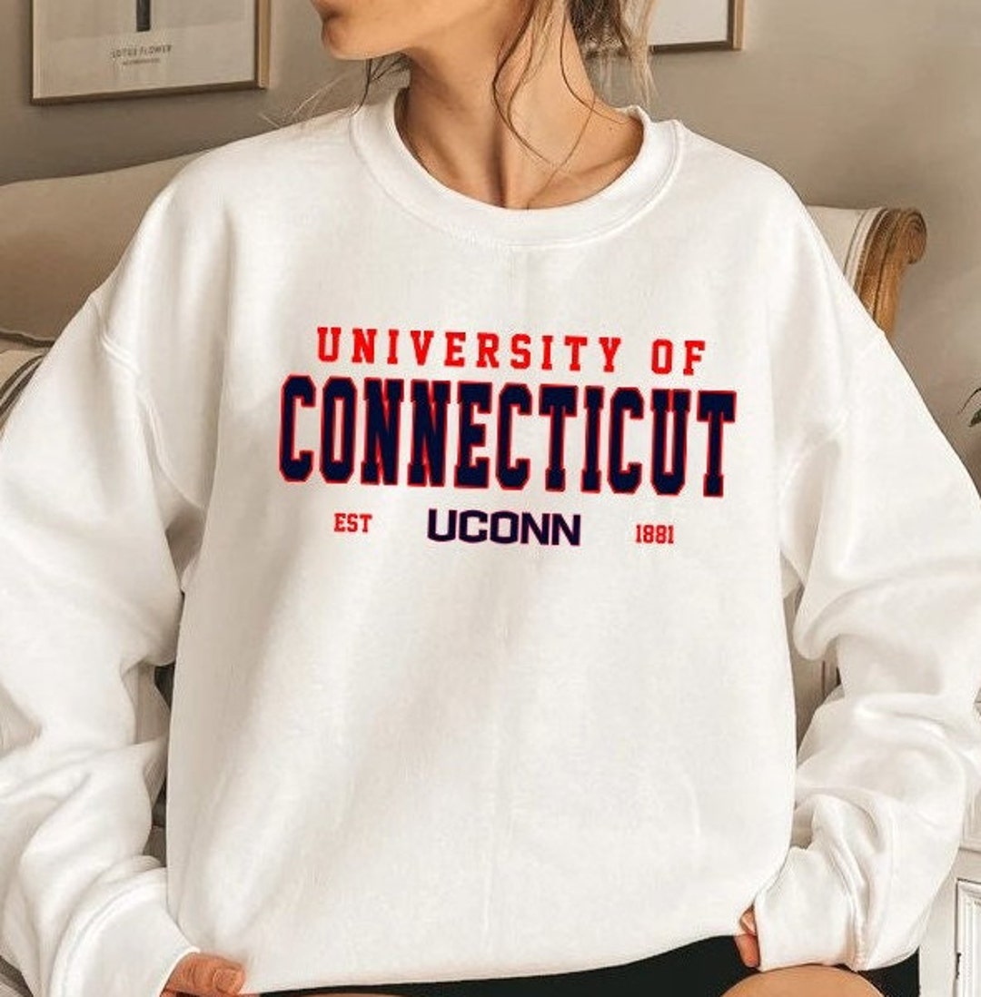 University Of Connecticut Sweater, UConn Sweatshirt, Connecticut Shirt ...