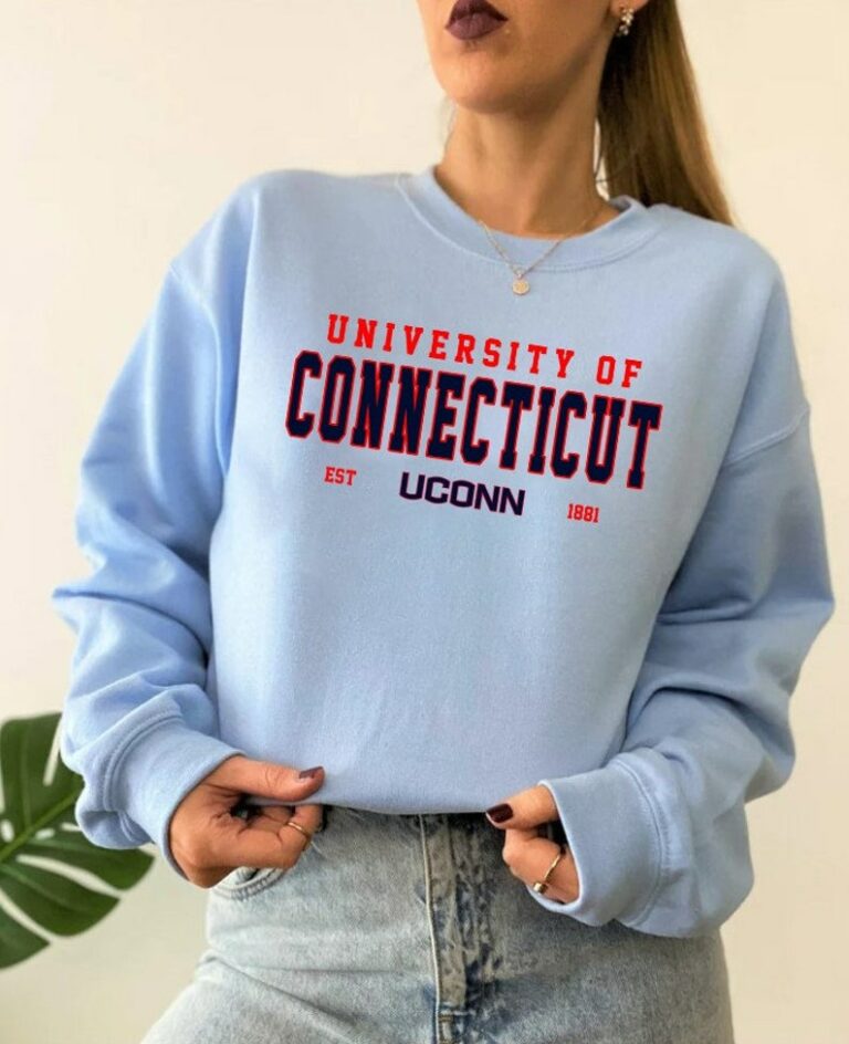 University Of Connecticut Sweater, UConn Sweatshirt, Connecticut Shirt ...