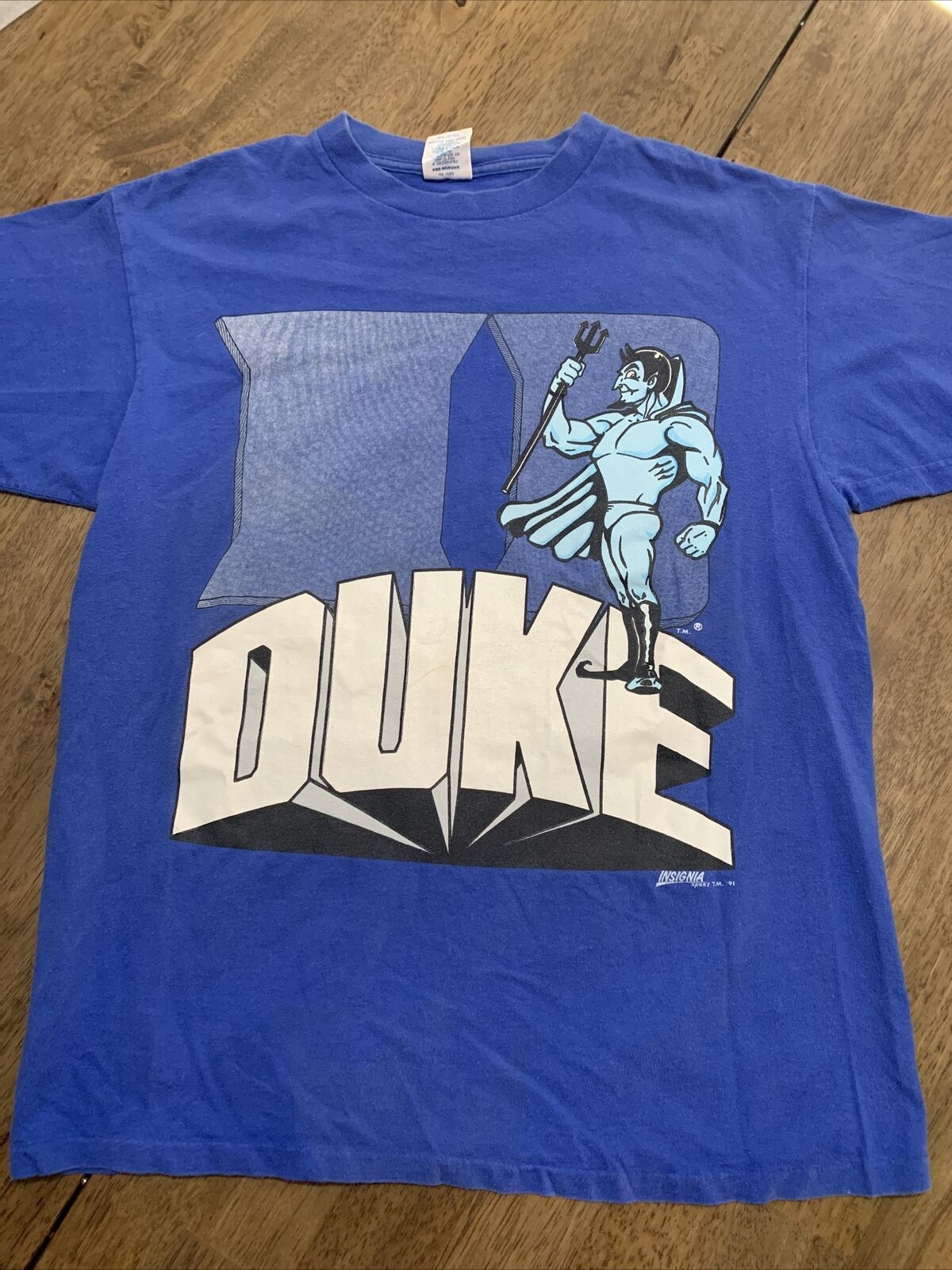 Vintage 90s Duke Basketball Shirt Full Size - Bluefink