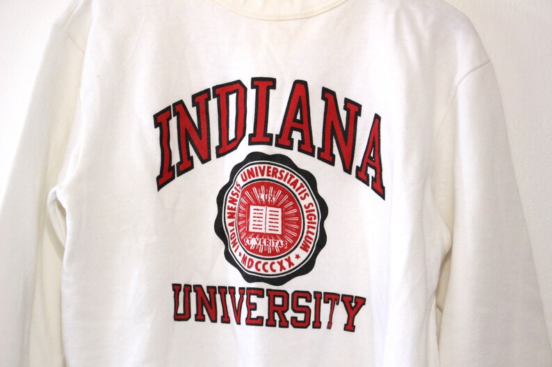 Vintage Indiana University Hoosiers Sweatshirt Large - Bluefink