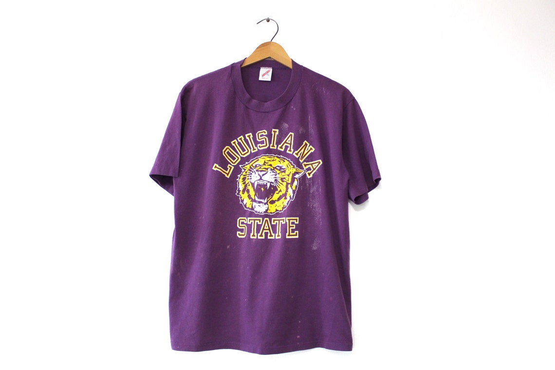 Vintage Louisiana State University LSU Tigers T Shirt - Bluefink