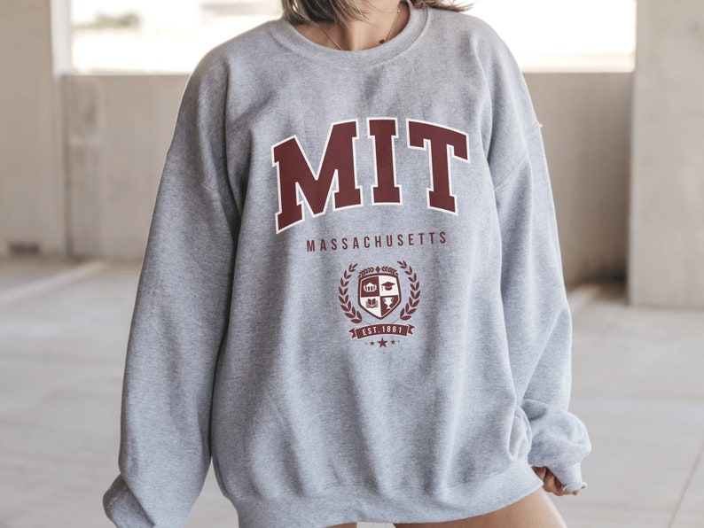 Vintage MIT Sweatshirt Institute Of Technology University Sweatshirt ...