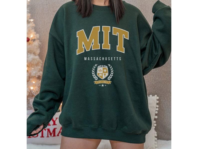 Vintage MIT Sweatshirt Institute Of Technology University Sweatshirt ...