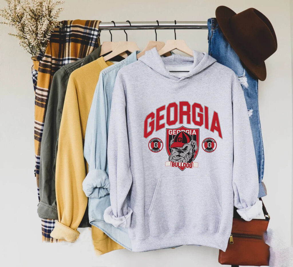 Vintage NCAA Georgia Bulldogs Sweatshirt, University of Georgia ...