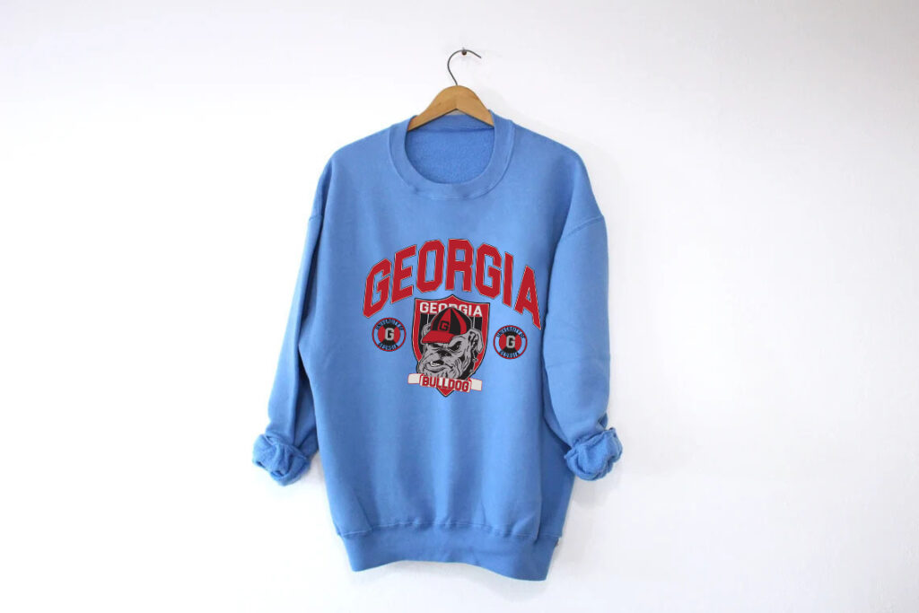 Vintage NCAA Georgia Bulldogs Sweatshirt, University of Georgia ...