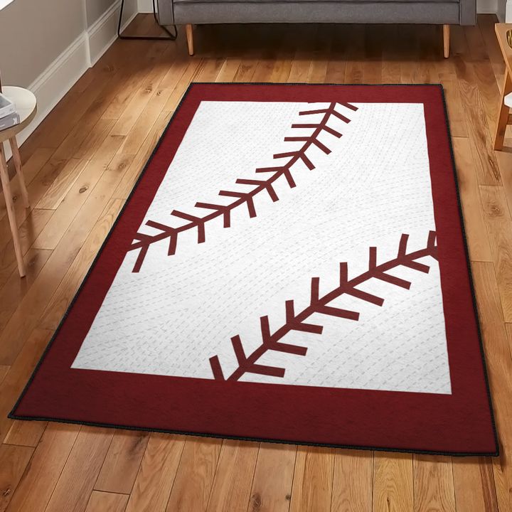 Baseball Bat Art Deco Rug, Baseball Rug - Bluefink