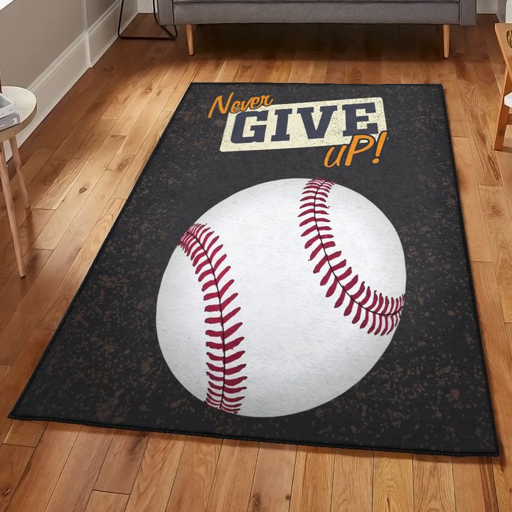 Baseball Bat Art Deco Rug, Baseball Rugs - Bluefink