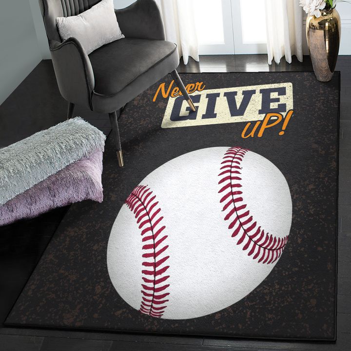 Baseball Bat Art Deco Rug, Baseball Rugs - Bluefink