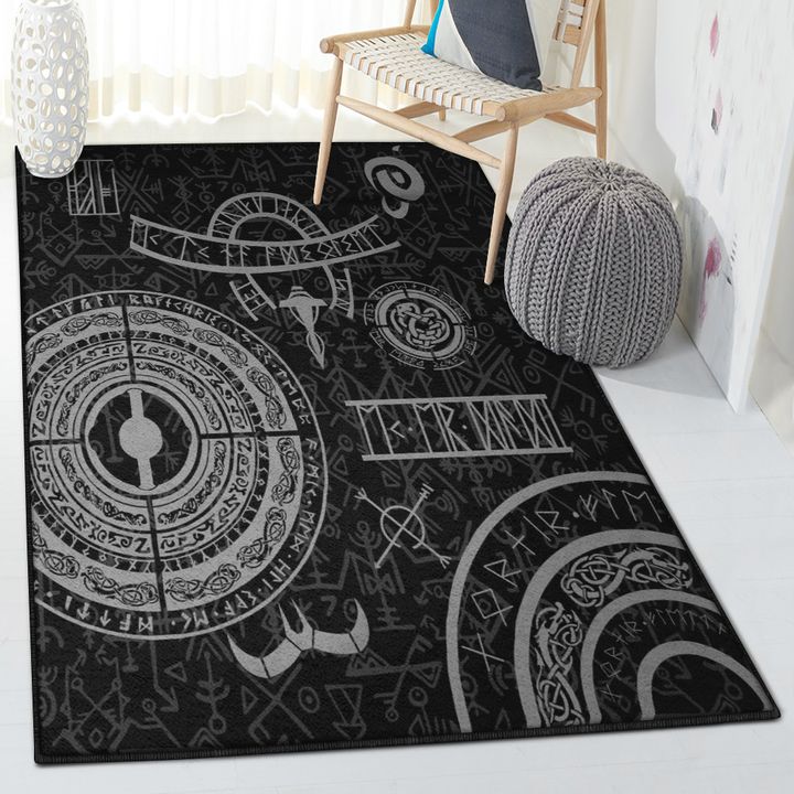 Viking Life Washable Rugs, Viking Baldur Norse Mythology Rug ...