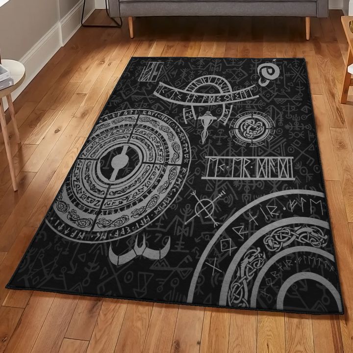 Viking Life Washable Rugs, Viking Baldur Norse Mythology Rug ...