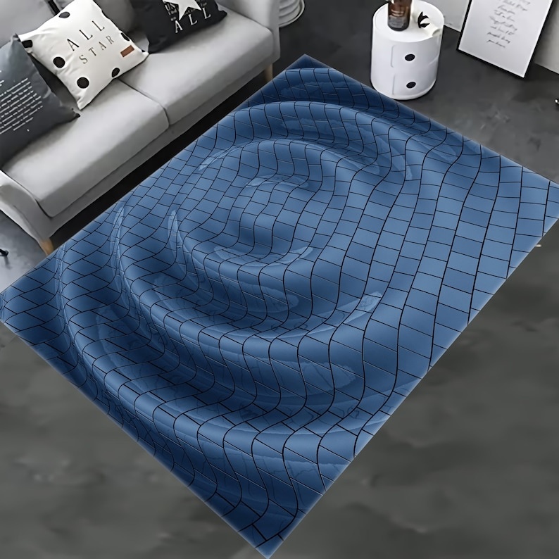 3D Vortex Illusion Rug Gifts for Family - Bluefink