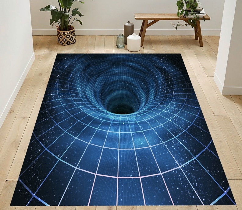 Vortex Rug, 3D Rug, Optical Illusion Rug, Illusion Rug, Optical ...