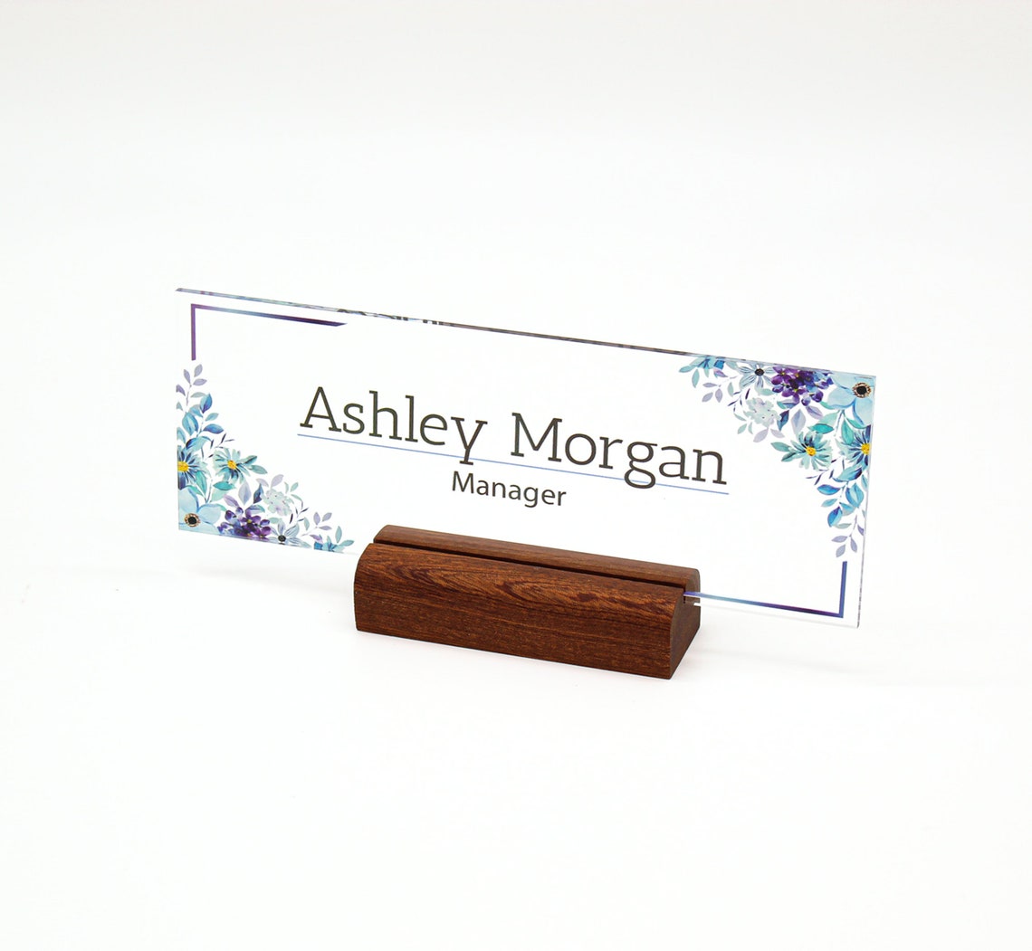 Acrylic Desk Name Plates , Personalized Custom Secretary Sign Gift ...