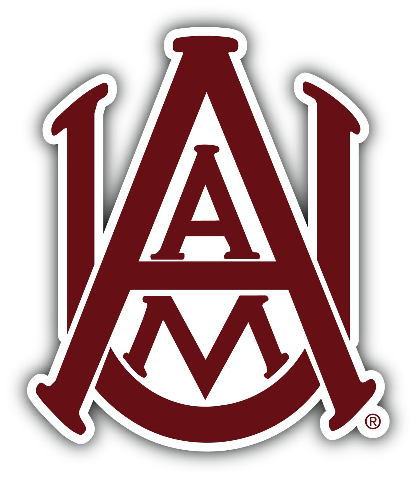 Alabama A&M Bulldogs NCAA Logo Vinyl Decals Sticker For Car Truck Door ...