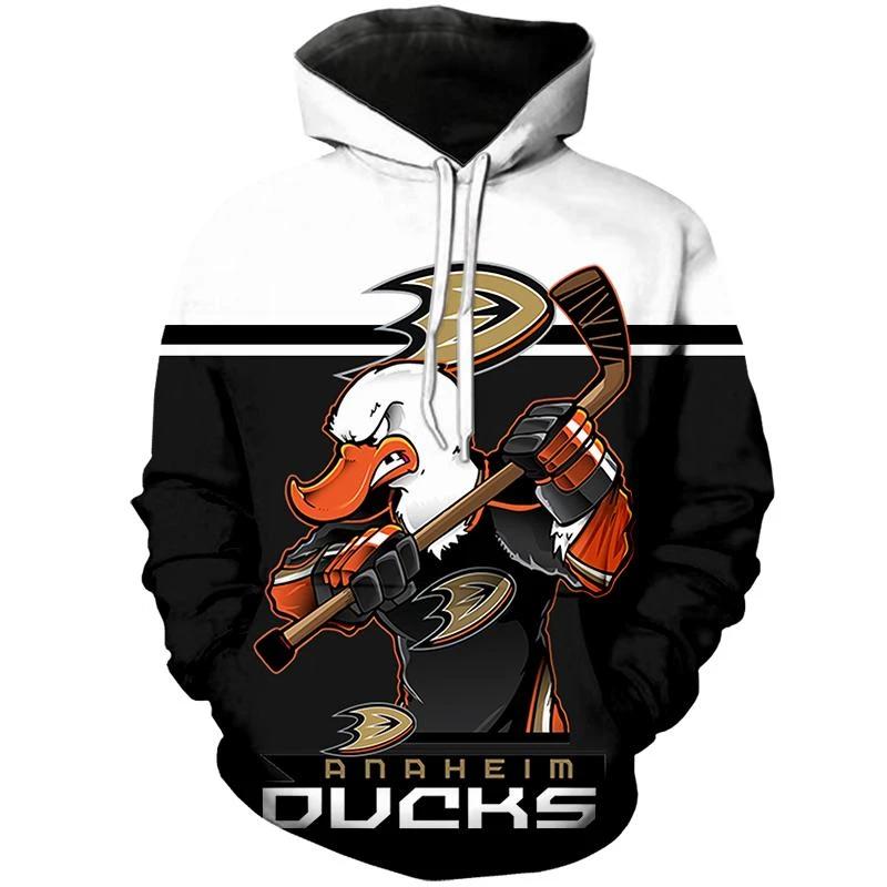 Anaheim Ducks Hoodie Mascot 3D Printed Gifts for Fans - Bluefink