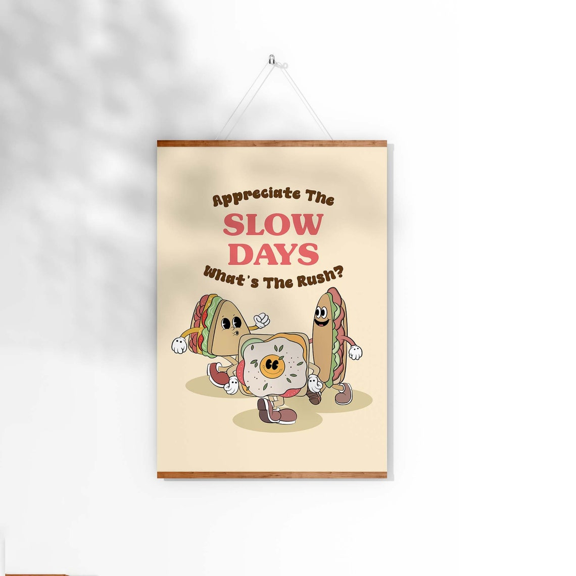 Appreciate The Slow Days What's The Rush Motivational Quotes 70s Style ...