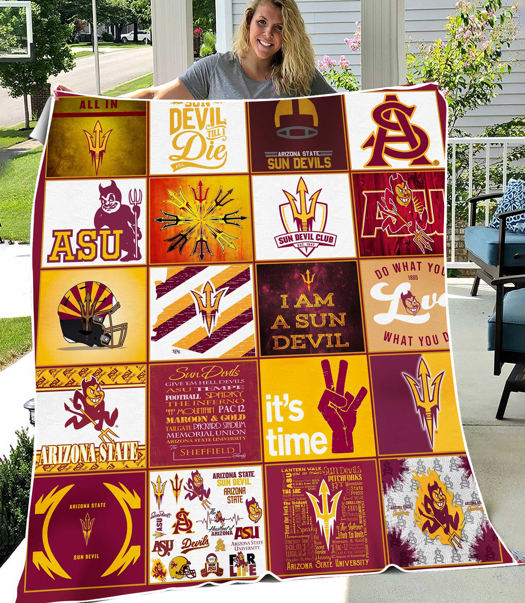 Arizona State Sun Devils Blanket Gifts for NCAA Fans - Bluefink