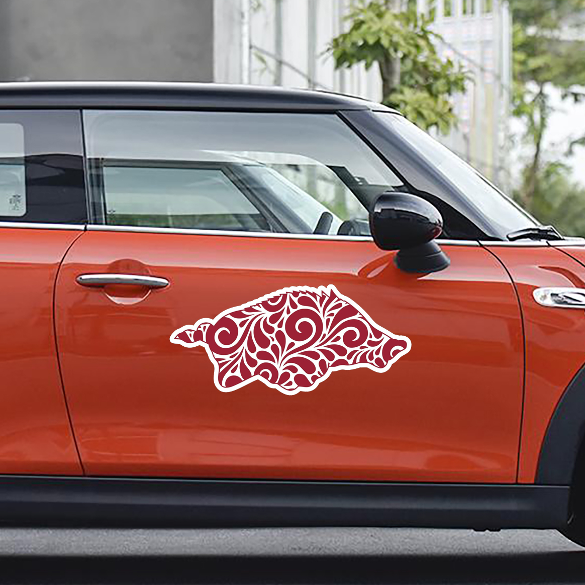 Arkansas Razorbacks NCAA Football Logo Full Color Vinyl Decal Sticker ...