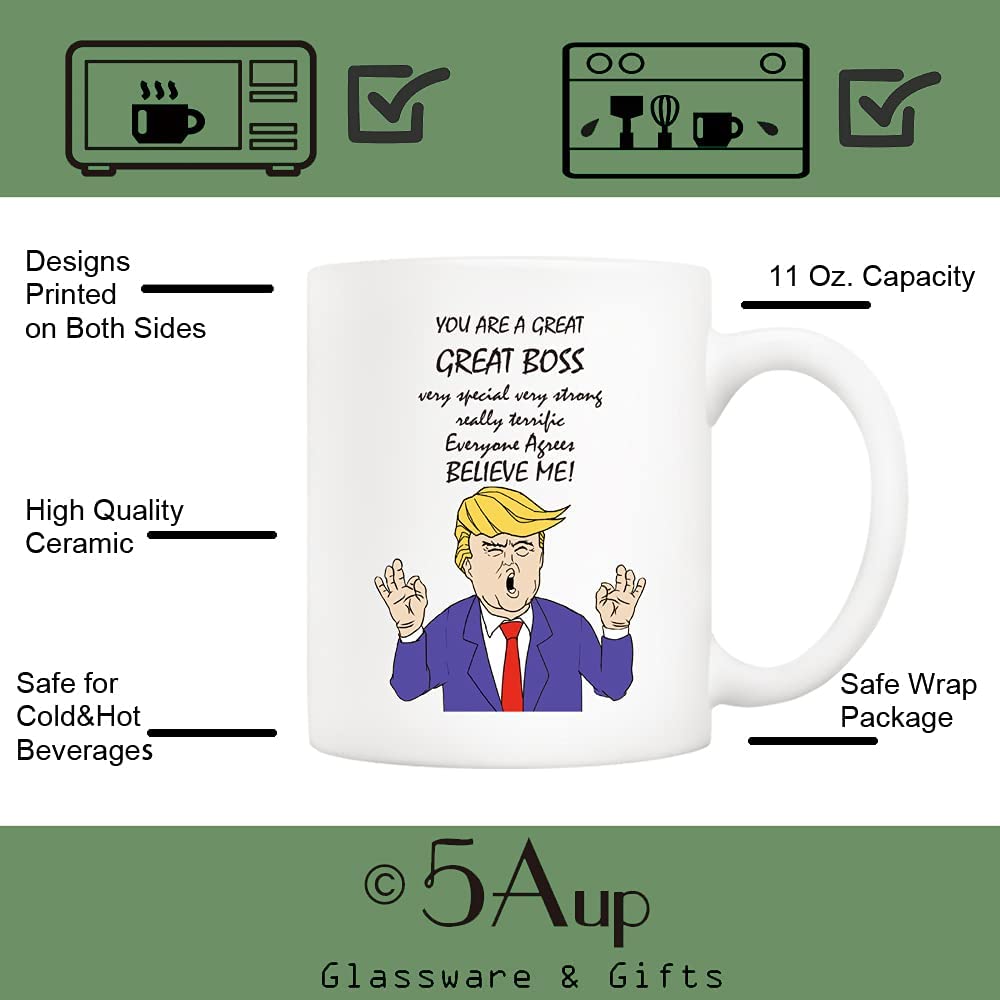 Bosses Day Funny Boss Office Coffee Mug Christmas Gifts From Co-Worker ...
